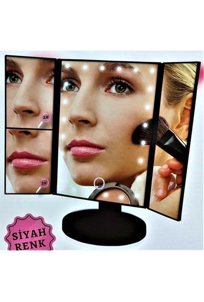 Naturalove Makyaj Aynası LED Işıklı Kapaklı Naturalove Makyaj Aynası LED Işıklı Kapaklı