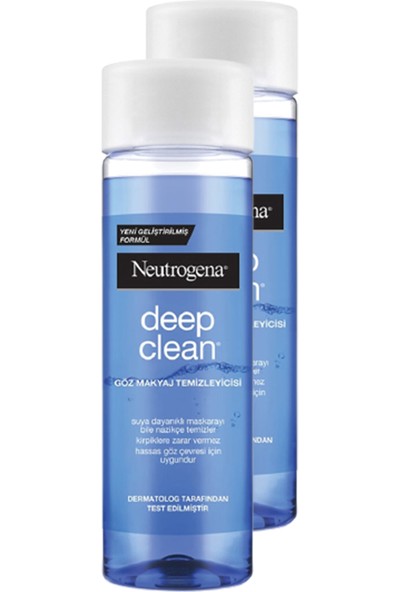 Neutrogena Deep Clean Göz Makyaj Temizleyicisi 125 ml 2'li Set Neutrogena Deep Clean Göz Makyaj Temizleyicisi 125 ml 2'li Set