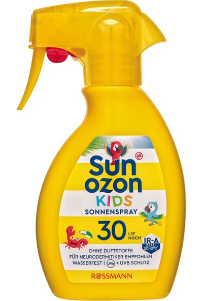Sun Ozon Güneş Spreyi Çoçuklar İçin SPF30 250 ml Sun Ozon Güneş Spreyi Çoçuklar İçin SPF30 250 ml