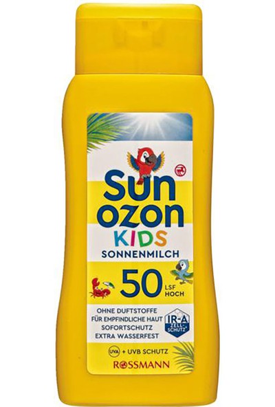 Sun Ozon Güneş Sütü Çocuklar İçin SPF50 200 ml Sun Ozon Güneş Sütü Çocuklar İçin SPF50 200 ml