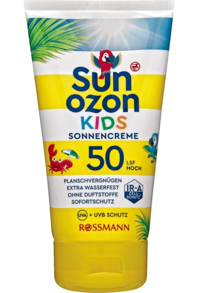 Sun Ozon Kids Güneş Kremi Spf 50 Çocuklara Özel 150 ml