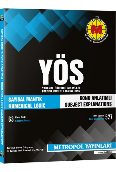 YÖS SAYISAL MANTIK (KONU ANLATIMLI) YÖS SAYISAL MANTIK (KONU ANLATIMLI)