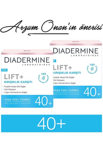 Dıadermıne Kırışıklık Karşıtı Lıft+ 40+Gündüz Kremi x 2 Adet
