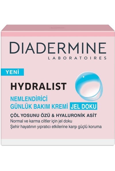 Diadermine Hydralist Nemlendirici Günlük Bakım Kremi Jel Doku 50 ml