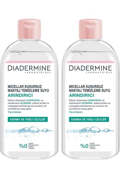 Diadermine Arındırıcı Micellar Kusursuz Makyaj Temizleme Suyu 400 ml x 2 Diadermine Arındırıcı Micellar Kusursuz Makyaj Temizleme Suyu 400 ml x 2