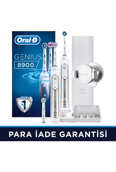 Oral-B Genius 8900 2'li Avantaj Paketi Şarj Edilebilir Diş Fırçası Oral-B Genius 8900 2'li Avantaj Paketi Şarj Edilebilir Diş Fırçası