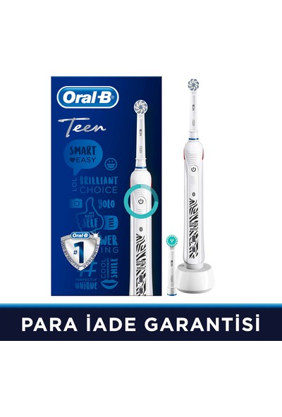 Oral-B Teen Gençler İçin Şarj Edilebilir Diş Fırçası (13+ Yaş)
