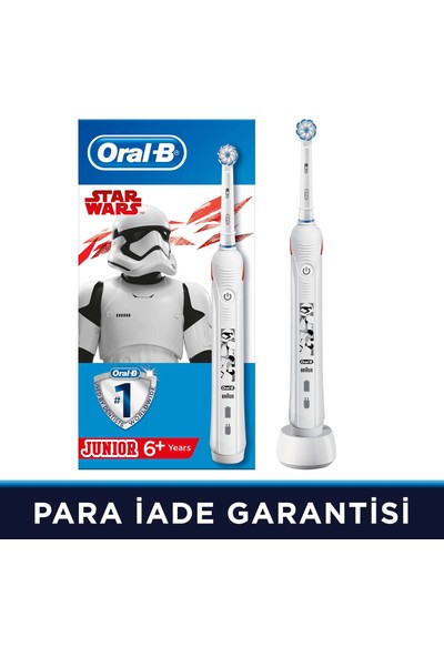 Oral-B Junior Starwars Çocuklar İçin Şarj Edilebilir Diş Fırçası (6+ Yaş)