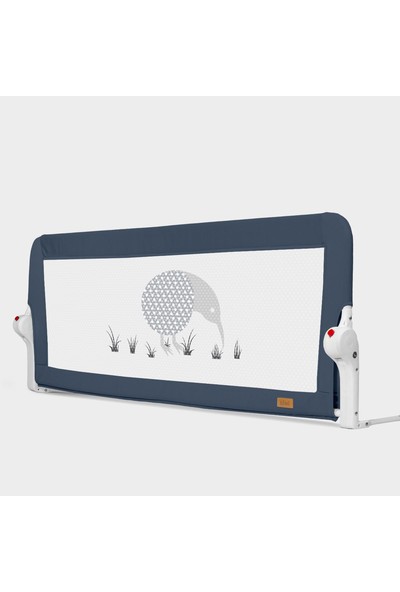 Kiwi Bed Guard Tek Tuşla Katlanabilen Yatak Güvenlik Bariyeri Extra Sünger Kaplamalı Dolgulu Kumaş 150x50 cm