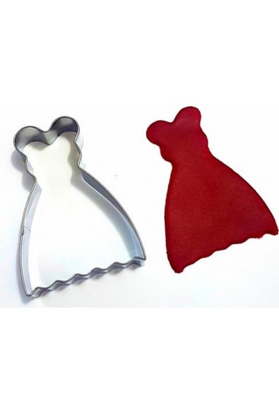 Piyop Fırfırlı Elbise Kurabiye Kalıbı