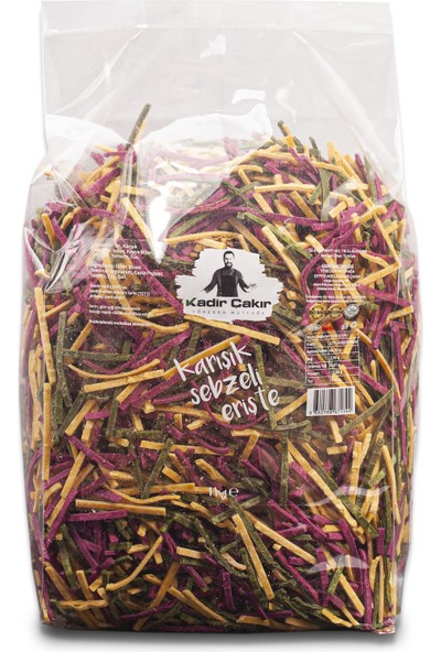 Yöreden Mutfağa Karışık Sebzeli Erişte [1 Kg]