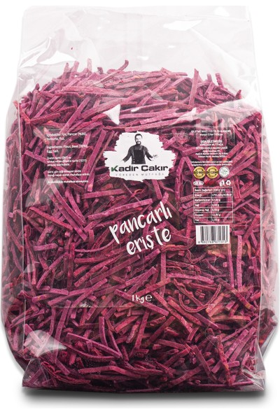 Yöreden Mutfağa Pancarlı Erişte [1 Kg]