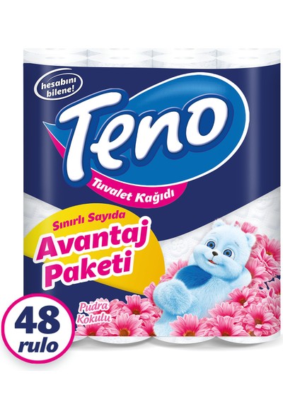 Teno Avantaj Paket Parfümlü Tuvalet Kağıdı 48 Rulo Teno Avantaj Paket Parfümlü Tuvalet Kağıdı 48 Rulo