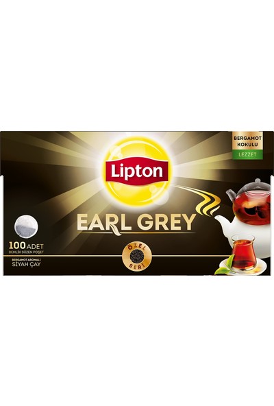 Lipton Earl Grey Demlik Poşet Çay 3,2 gr 100'LÜ x 16 Paket Lipton Earl Grey Demlik Poşet Çay 3,2 gr 100'LÜ x 16 Paket