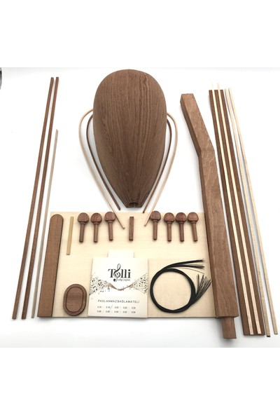 Telli Çalgı Yapım Cura Bağlama Demonte Set