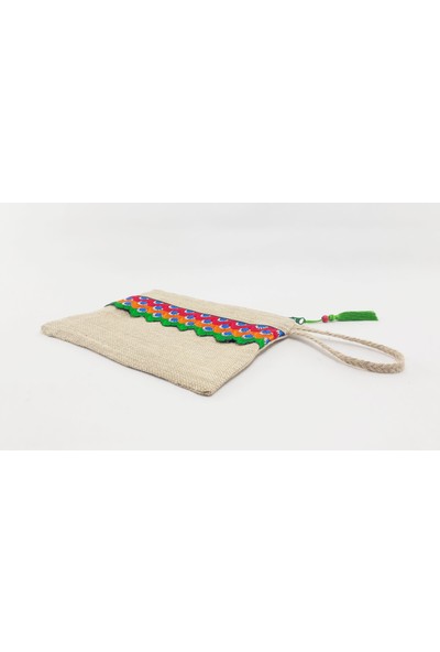Neoclik Jüt Hasır Kadın Portföy & Clutch Çanta