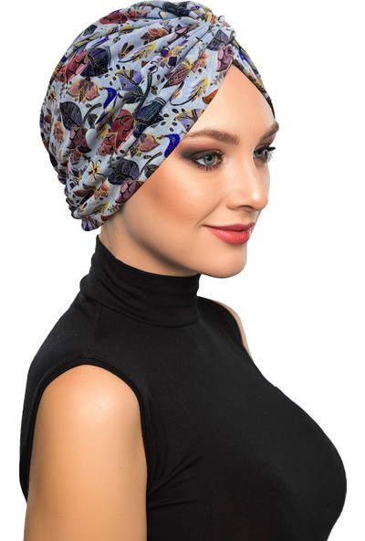 Fidan Bone Fidan Desenli Çapraz Penye Tabiat Motifli Buz Mavisi Hazır Türban Tesettür Bone Fidan Bone Fidan Desenli Çapraz Penye Tabiat Motifli Buz Mavisi Hazır Türban Tesettür Bone