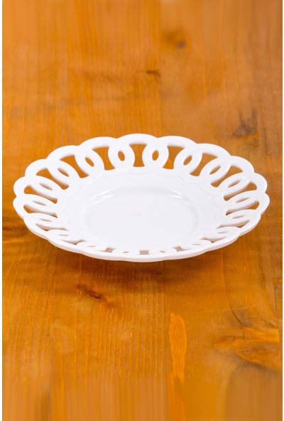 Ferhome Çay Tabağı Seti 6’lı Porselen Görünümlü Çay Bardağı Altlığı