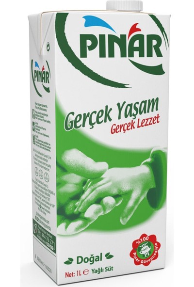 Pınar Tam Yağlı Süt 1 lt