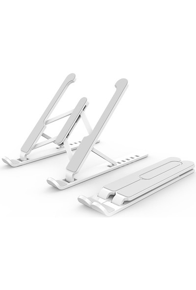 Turkish A2Z Apple MacBook Kaymaz Tabanlı Katlanır Ayarlanabilir Stand