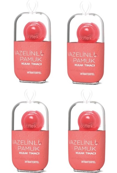 Otifleks Kulakları Hassas Olanlar Için Vazelinli Pamuklu Kulak Tıkacı 2'li X4 Adet Otifleks Kulakları Hassas Olanlar Için Vazelinli Pamuklu Kulak Tıkacı 2'li X4 Adet