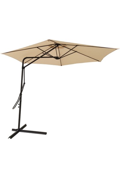 Evinizin Atölyesi 3 M Krem Ampül Bahçe Şemsiyesi