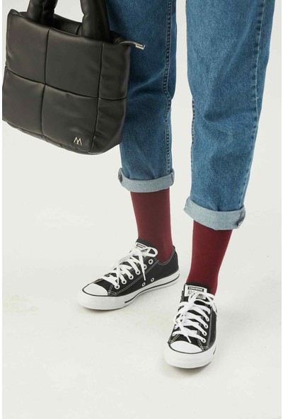 Manuka Düz Soket Çorap Koyu Bordo Manuka Düz Soket Çorap Koyu Bordo