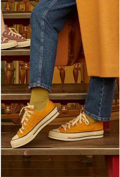 Manuka Düz Soket Çorap Açık Çağla