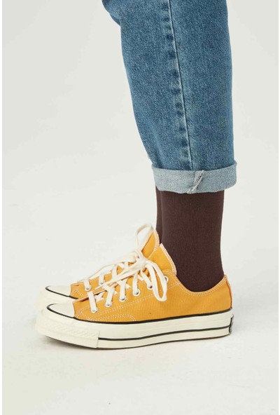 Manuka Düz Soket Çorap Acı Kahve