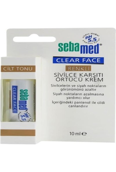 Sebamed Clear Face Renkli Sivilce Örtücü Krem 10 ml Sebamed Clear Face Renkli Sivilce Örtücü Krem 10 ml