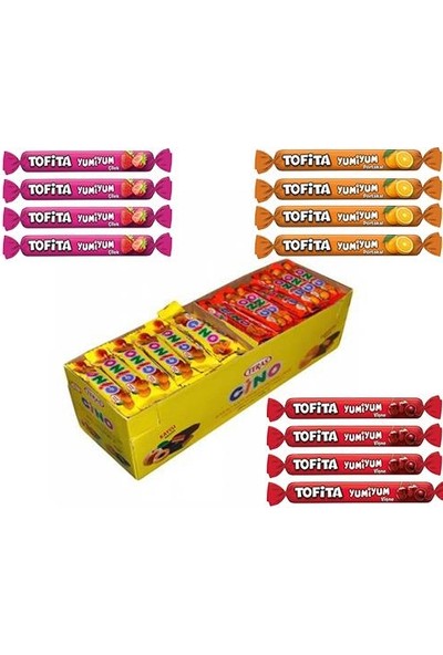 Nostaljik Lezzetler Cino Çikolata 16 gr 60'lı + Kent Yumiyum Şeker 12'li Karma Paket Nostaljik Lezzetler Cino Çikolata 16 gr 60'lı + Kent Yumiyum Şeker 12'li Karma Paket