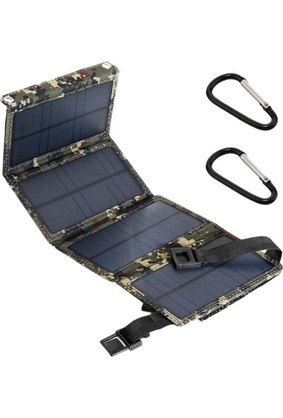 Gahome 5V 10W Taşınabilir Güneş Paneli - Yeşil (Yurt Dışından)