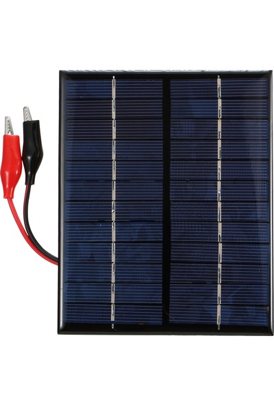 Gahome 2 W 12 V Güneş Paneli Klipler ile Polikristal Silikon (Yurt Dışından)