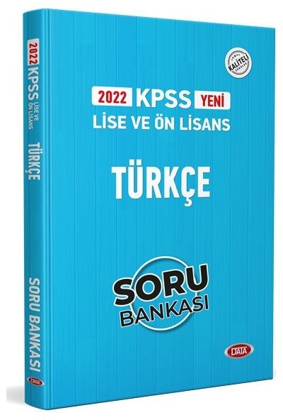 Data Yayınları 2022 KPSS Lise ve Ön Lisans Türkçe Soru Bankası Data Yayınları 2022 KPSS Lise ve Ön Lisans Türkçe Soru Bankası