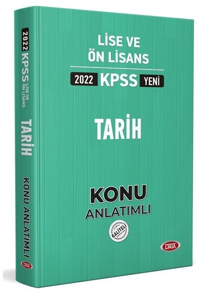Data Yayınları 2022 KPSS Lise ve Ön Lisans Tarih Konu Anlatımlı Data Yayınları 2022 KPSS Lise ve Ön Lisans Tarih Konu Anlatımlı