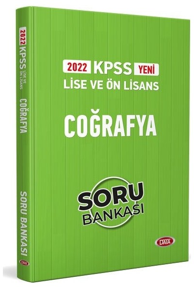 Data Yayınları 2022 KPSS Lise ve Ön Lisans Coğrafya Soru Bankası Data Yayınları 2022 KPSS Lise ve Ön Lisans Coğrafya Soru Bankası