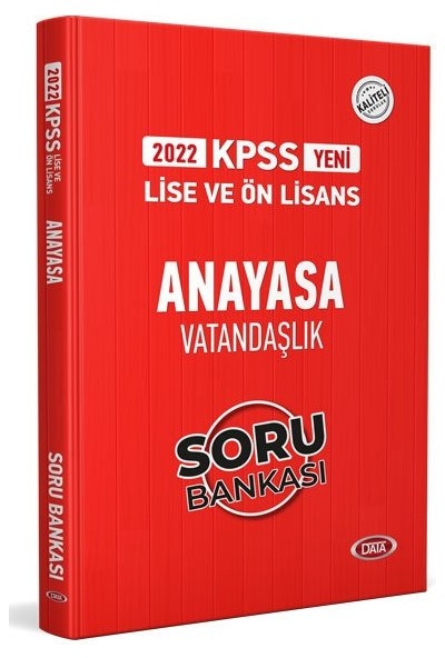 Data Yayınları 2022 KPSS Lise ve Ön Lisans Anayasa Vatandaşlık Soru Bankası Data Yayınları 2022 KPSS Lise ve Ön Lisans Anayasa Vatandaşlık Soru Bankası