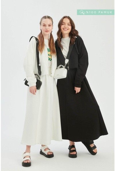 Manuka Etek Crop Takım Ekru Manuka Etek Crop Takım Ekru