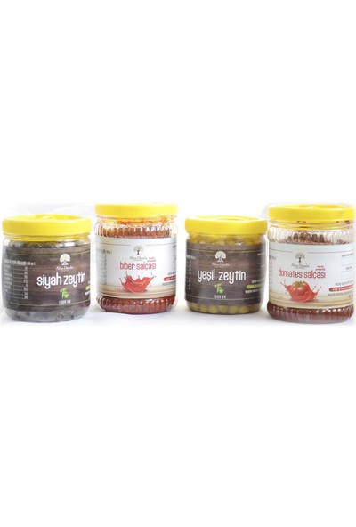 Siyah Zeytin, Biber Salçası, Yeşil Zeytin, Domates Salçası Siyah Zeytin, Biber Salçası, Yeşil Zeytin, Domates Salçası