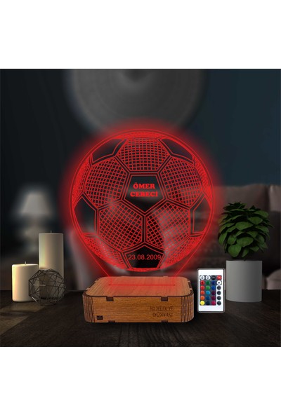 3D Hediye Dünyası Futbol Topu Gece Lambası Gece Lambası 3D Hediye Dünyası Futbol Topu Gece Lambası Gece Lambası