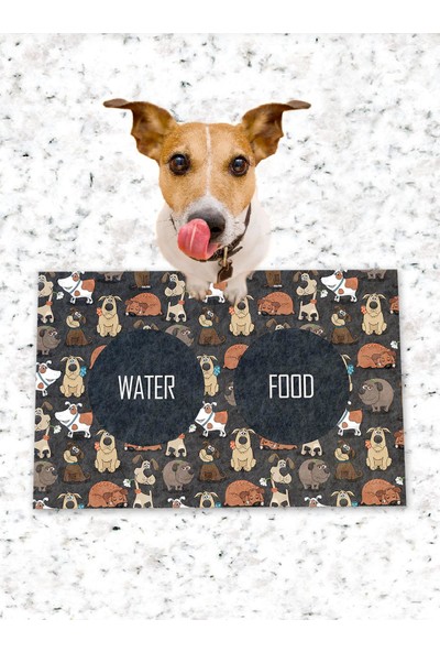 PatiPeti Köpek Kedi Mama ve Eğitim Altlığı Kaymaz Tabanlı PatiPeti Köpek Kedi Mama ve Eğitim Altlığı Kaymaz Tabanlı