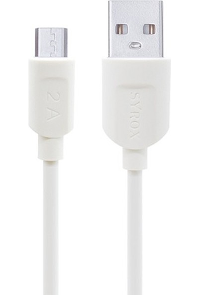 Syrox Micro USB Şarj Data Kablosu 2A 1M C65