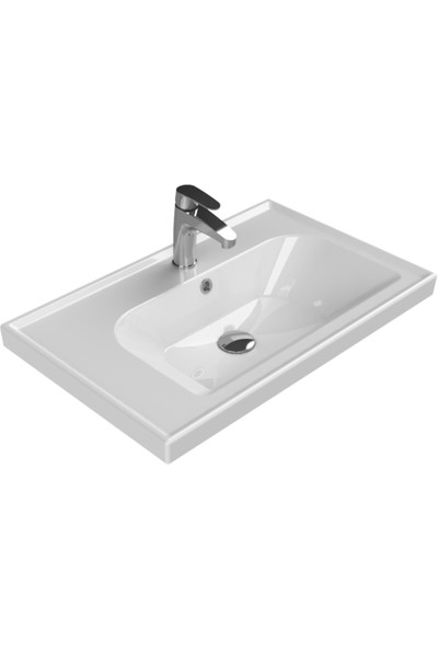 Turkuaz Seramik Cerastyle Frame 65CM Etajerli Lavabo