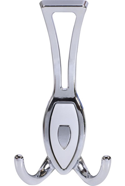 Badem10 Nobel Portmanto Vestiyer Duvar Askısı Dolap Elbise Askılığı Krom