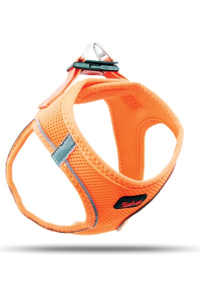TailPetz Airmesh Göğüs Tasması Neon Turuncu 3XS