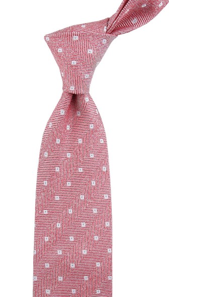 Kravatkolik Rochetto Style Açık Kırmızı Motif Desen İtalyan İpek Kravat İK643 Kravatkolik Rochetto Style Açık Kırmızı Motif Desen İtalyan İpek Kravat İK643