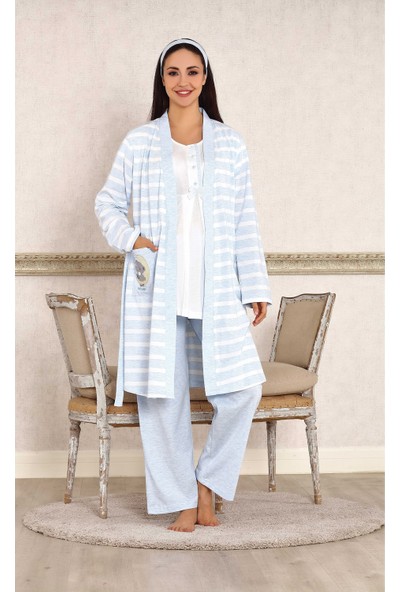 Haluk Bayram Haluk Bayaram Lohusa 3'lü Pijama Takım Haluk Bayram Haluk Bayaram Lohusa 3'lü Pijama Takım