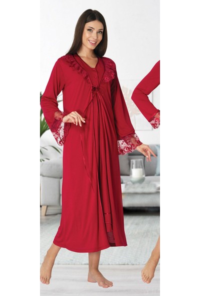 Effort Pijama Effortt Kol Dantel Detaylı Lohusa Sabahlık Effort Pijama Effortt Kol Dantel Detaylı Lohusa Sabahlık