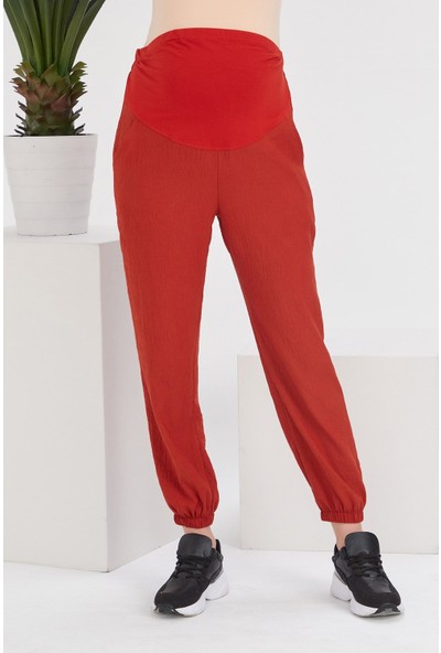 Görsin Hamile Görsin Paçası Lastikli Hamile Pantalon