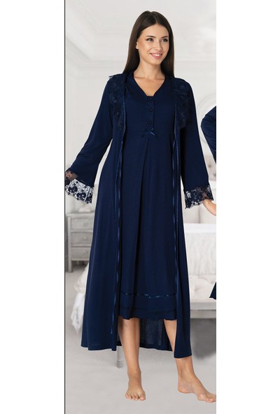 Effort Pijama Effortt Kol Dantel Detaylı Lohusa Sabahlık Effort Pijama Effortt Kol Dantel Detaylı Lohusa Sabahlık